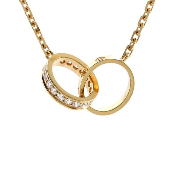 Cartier | Jewelry | Cartier Love Interlocking Necklace 8k Yellow Gold ...